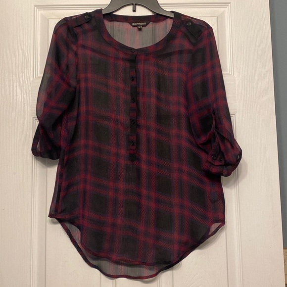 Express | Tops | Womens Express Sheer Top Xs | Poshmark